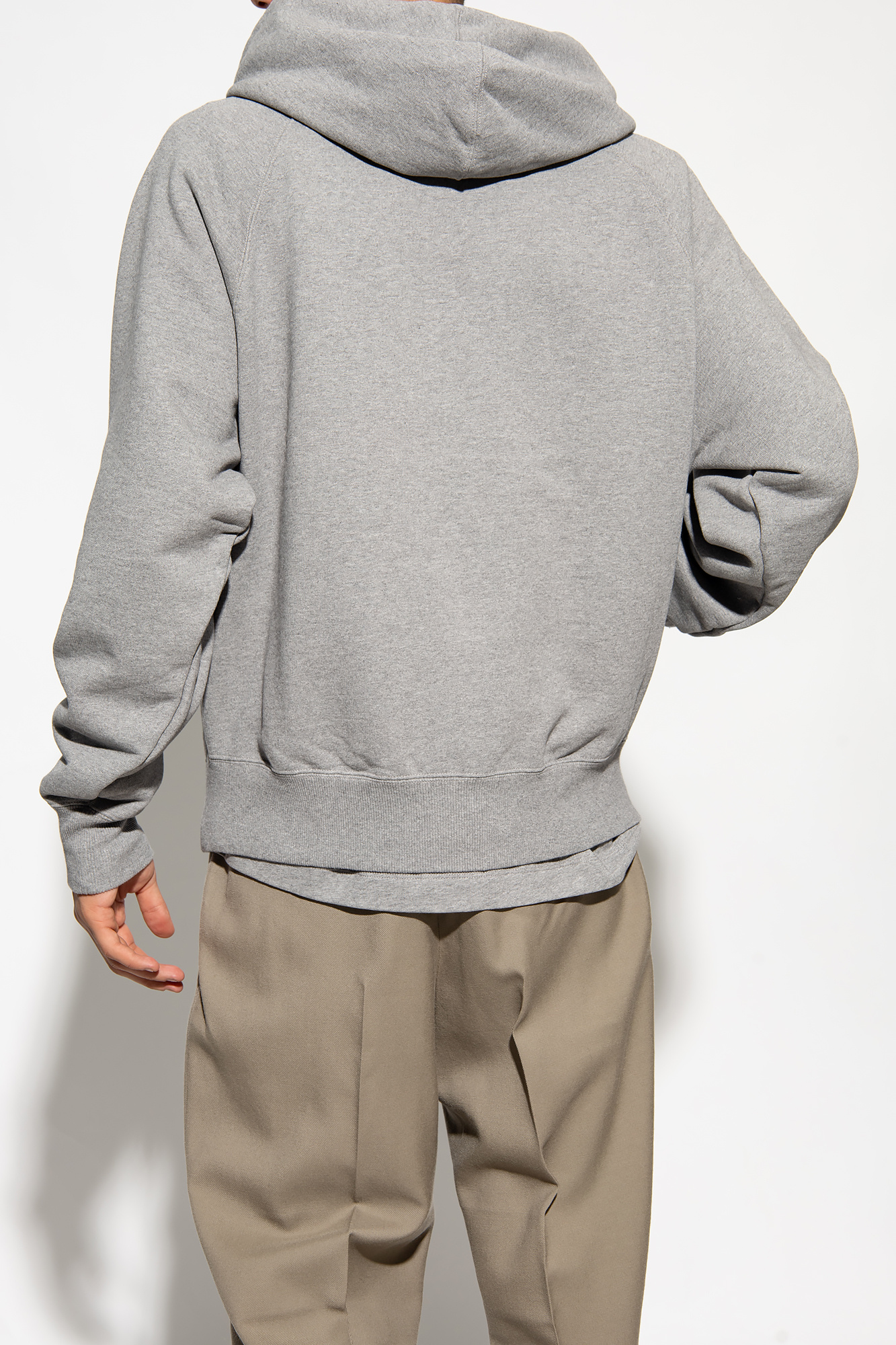 Grey Hoodie with logo Ami Alexandre Mattiussi Grey Hoodie with logo Ami Alexandre Mattiussi